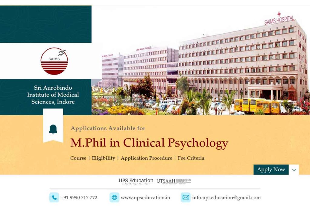 M. Phil in Clinical Psychology Admission Open at Sri Aurobindo ...