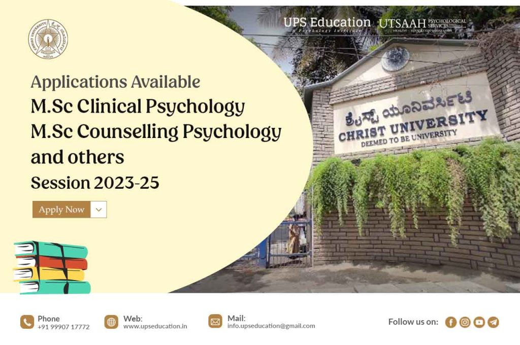 Christ University Admission is Open for MSc Clinical Psychology, MSc Counselling Psychology, and ...