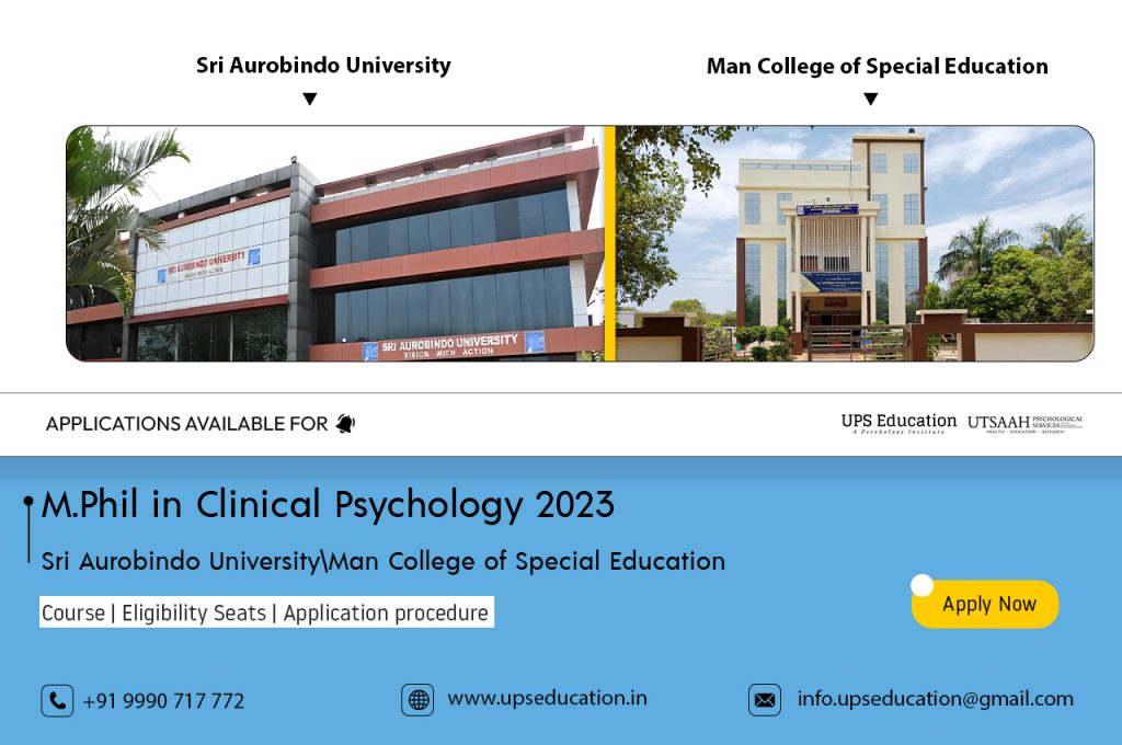 M.Phil Clinical Psychology Admissions Open 2023 - UPS Education