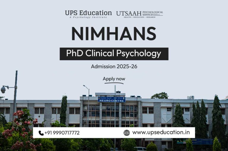 NIMHANS PhD Clinical Psychology Admissions 2025